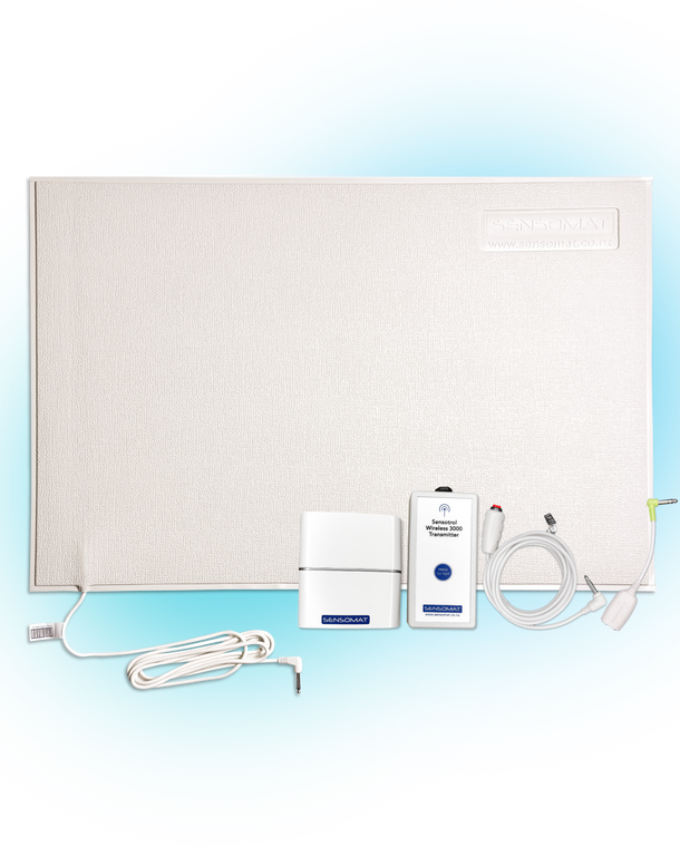 Ultra Floor Sensor Mat Wireless Kit (Beige) with Pushbutton – Sensomat